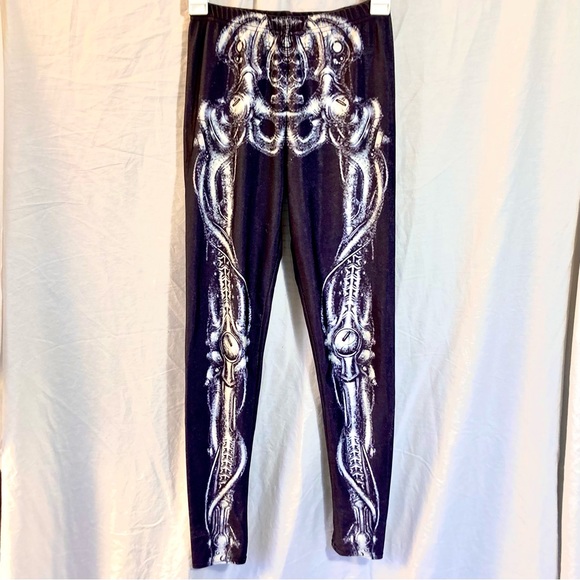 Pants & Jumpsuits | Cyberpunk Skeleton Leggings | Poshmark